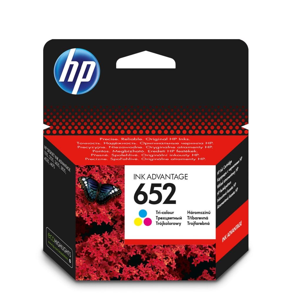 HP 652 Tri-color Original Ink Cartridge - Econer.ma